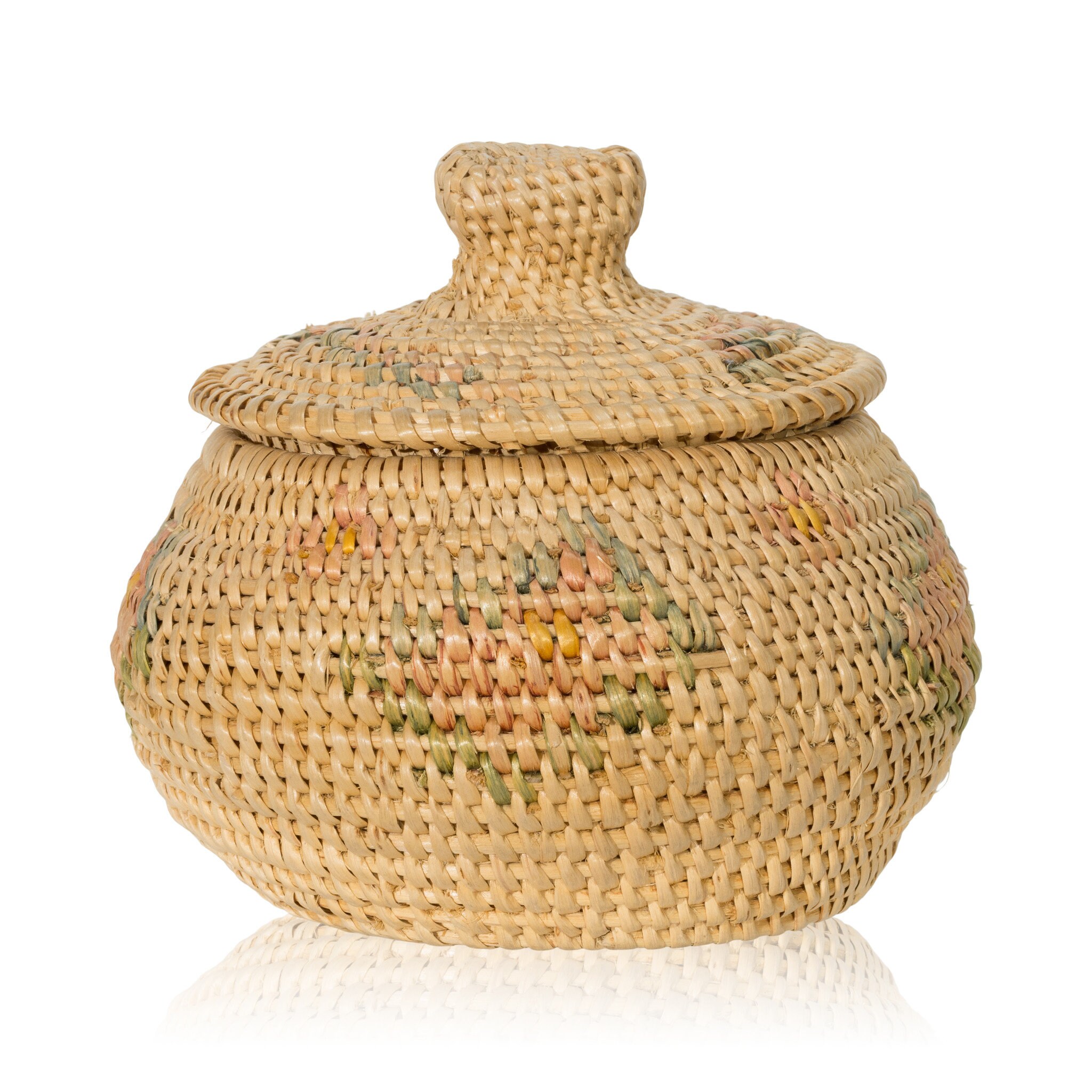 Native American Shoshone/bannock Lidded Basket - Etsy