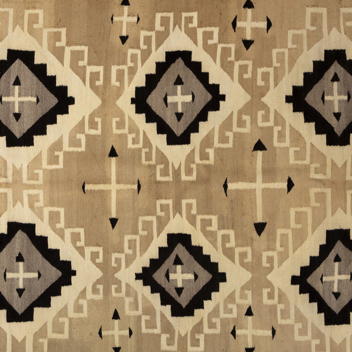 Vintage Navajo Two Grey Hills Wool Weaving - Etsy