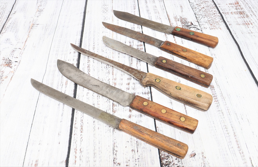 Six Vintage Knives - Etsy