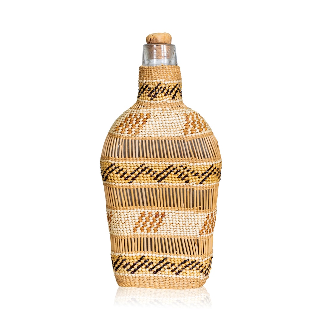 Native American Hupa Bottle Basket - Etsy