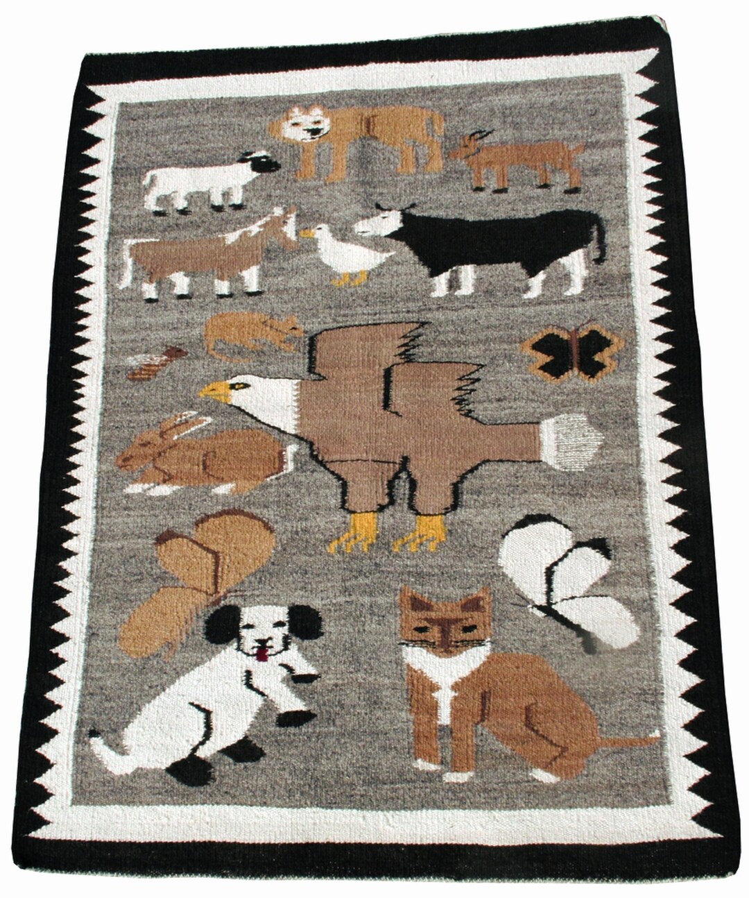 Navajo Pictorial Weaving With Animals - Etsy