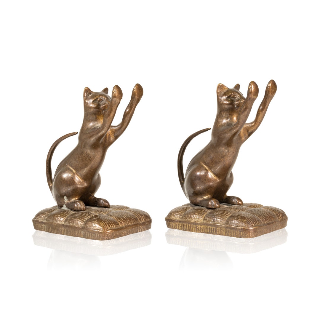 Art Deco Cat Bookends - Etsy