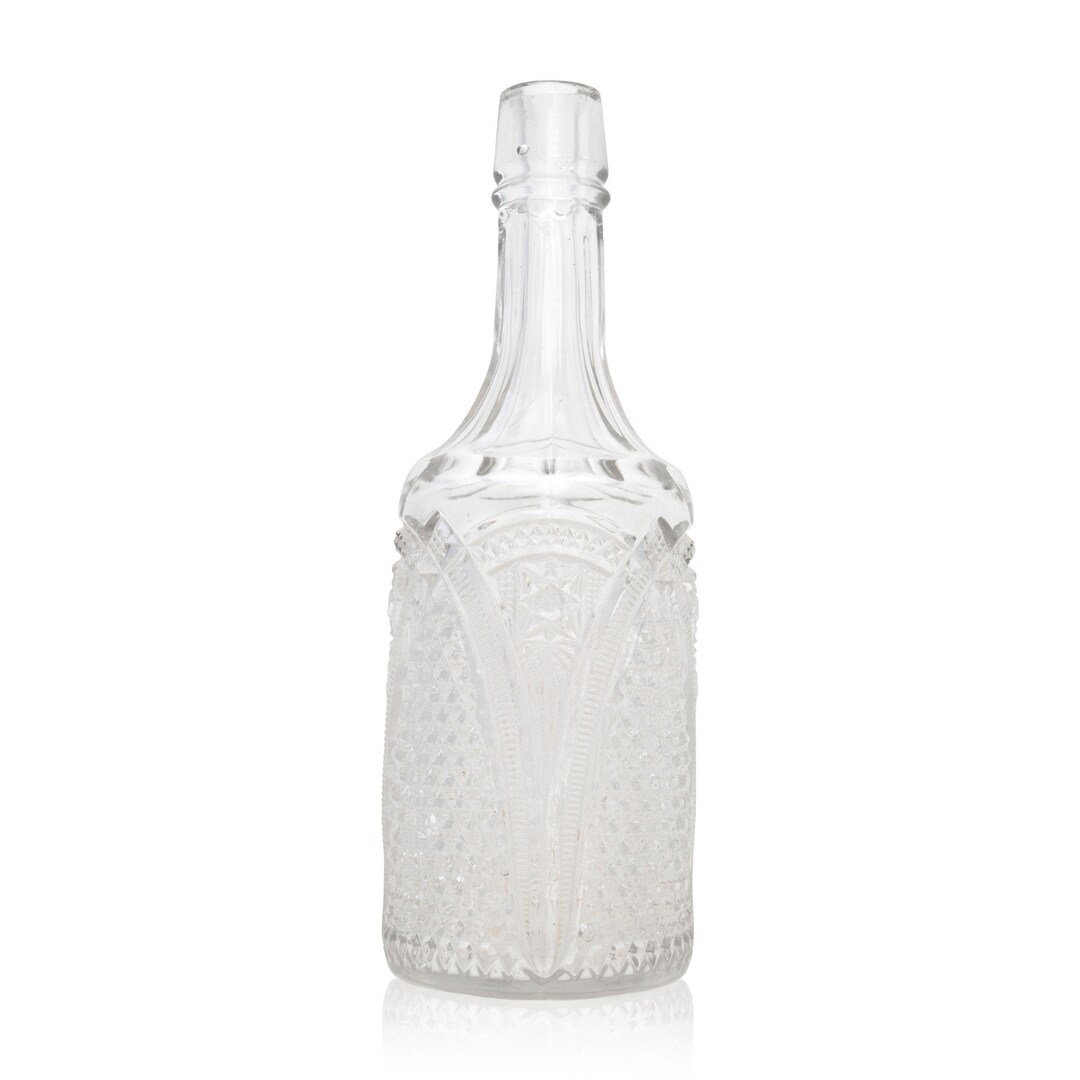 Cut Glass Back Bar Bottle - Etsy