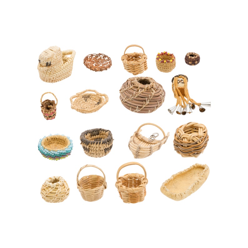 Native American Miniature Baskets Collection - Etsy