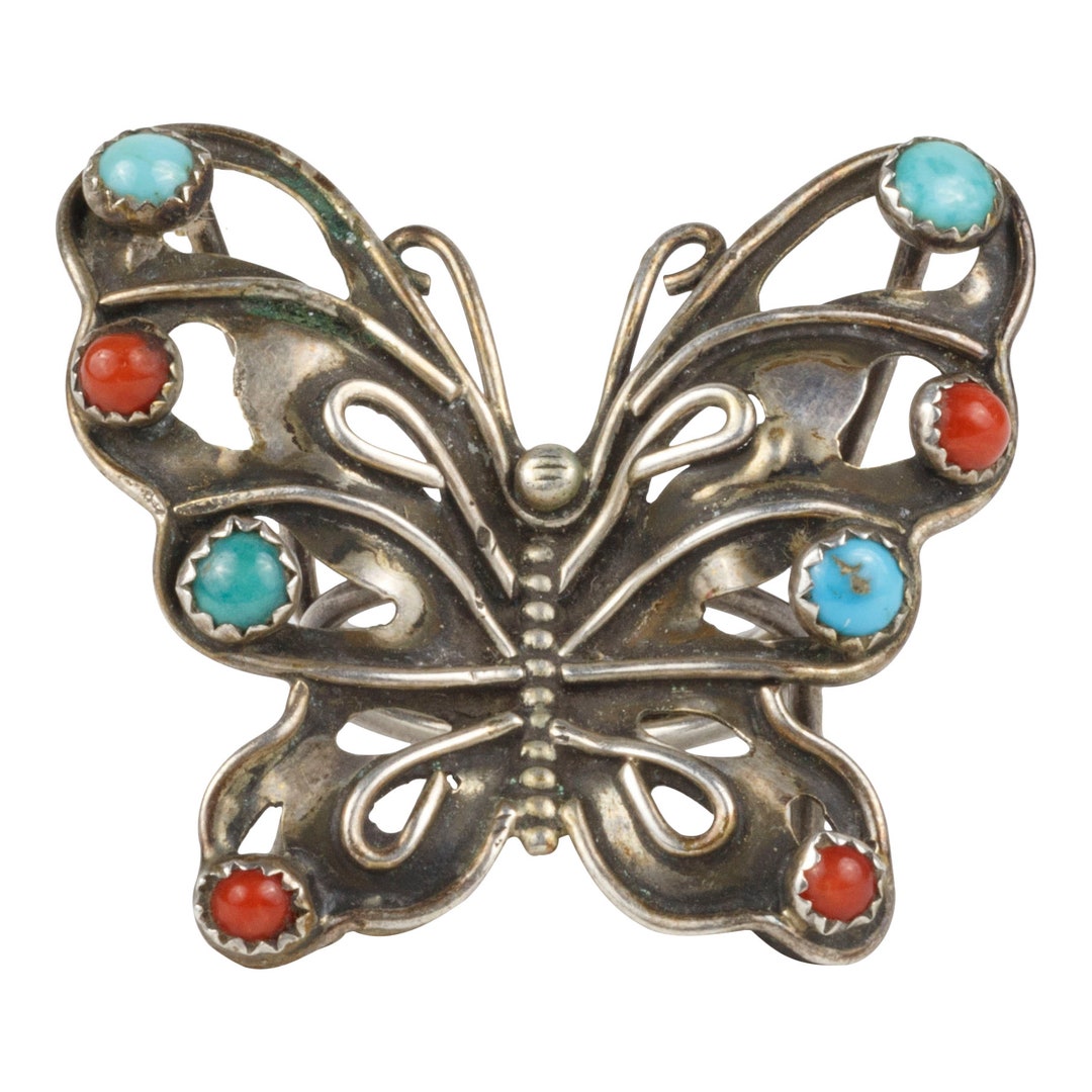 Sterling Silver Butterfly Ring - Etsy