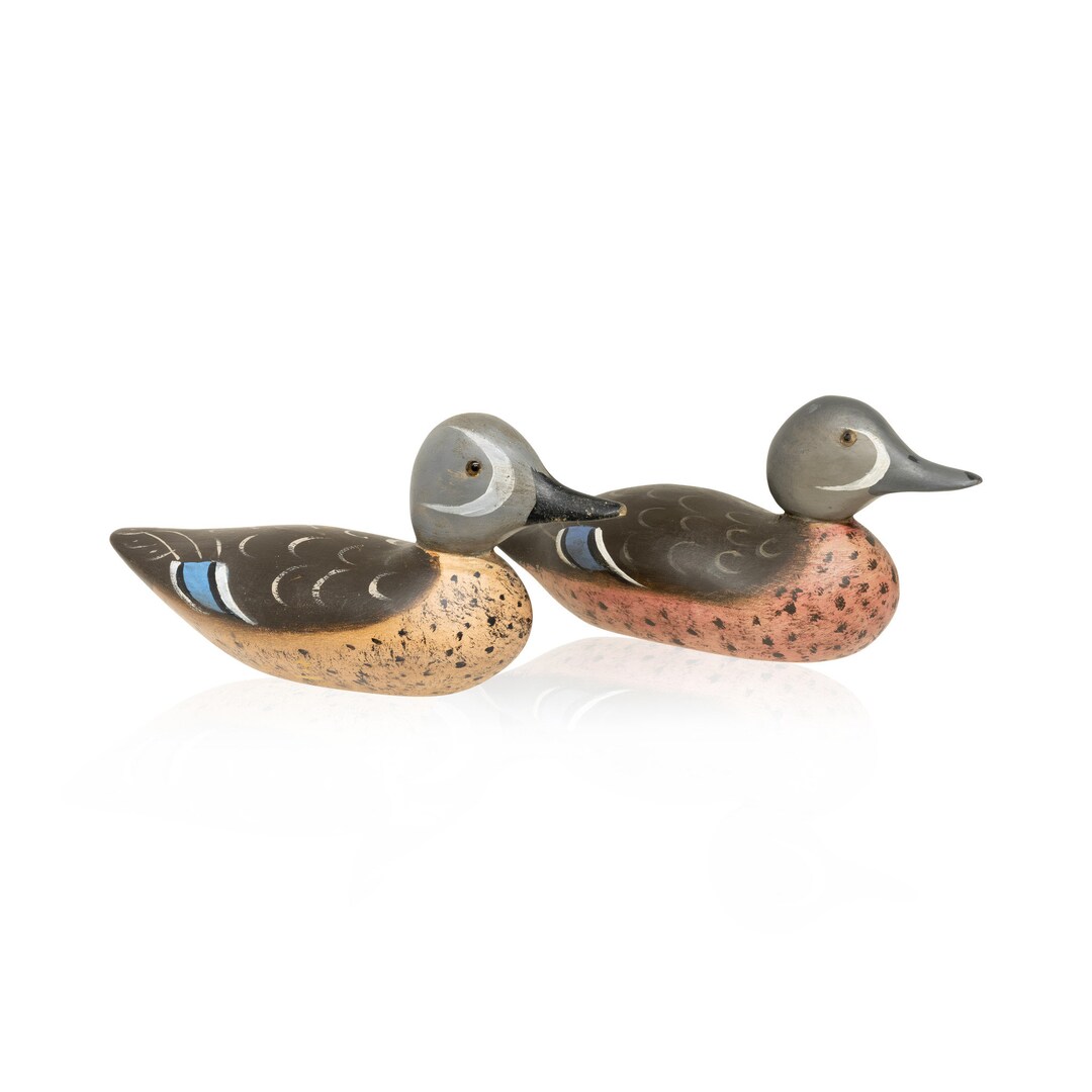 Pair Blue Wing Teal Duck Decoys - Etsy