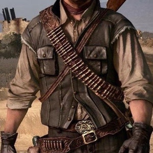 John Marston Inspired Red Dead Redemption Gun Belt - Etsy