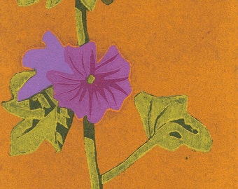 Garden 12 Original Woodcut Print | Etsy