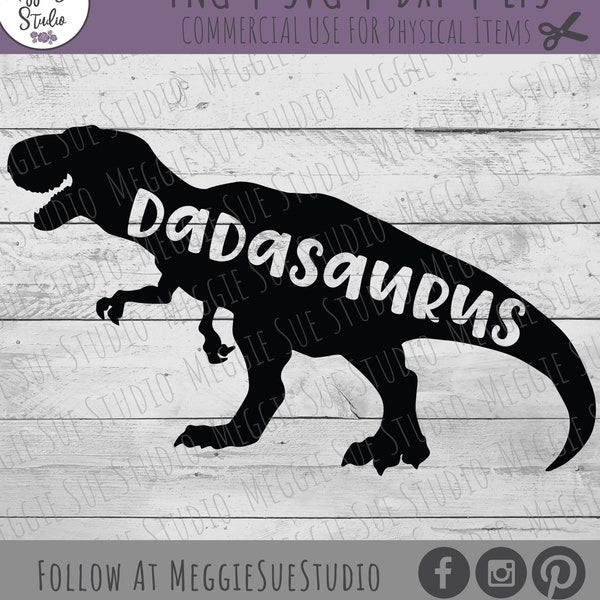 Dadasaurus Svg - Etsy