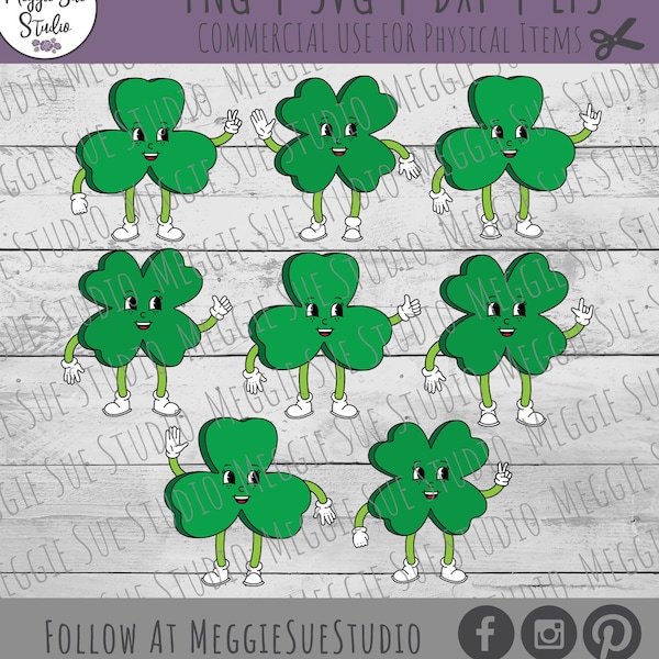 Clover Clipart - Etsy
