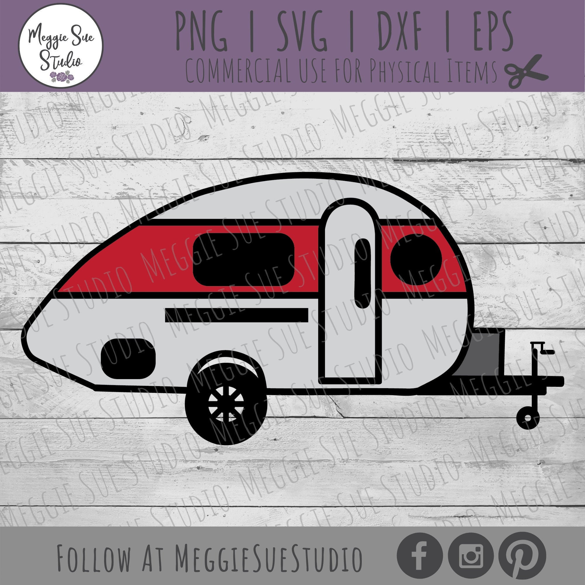 Teardrop Camper SVG Teardrop Trailer SVG Cute Camper Trailer | Etsy