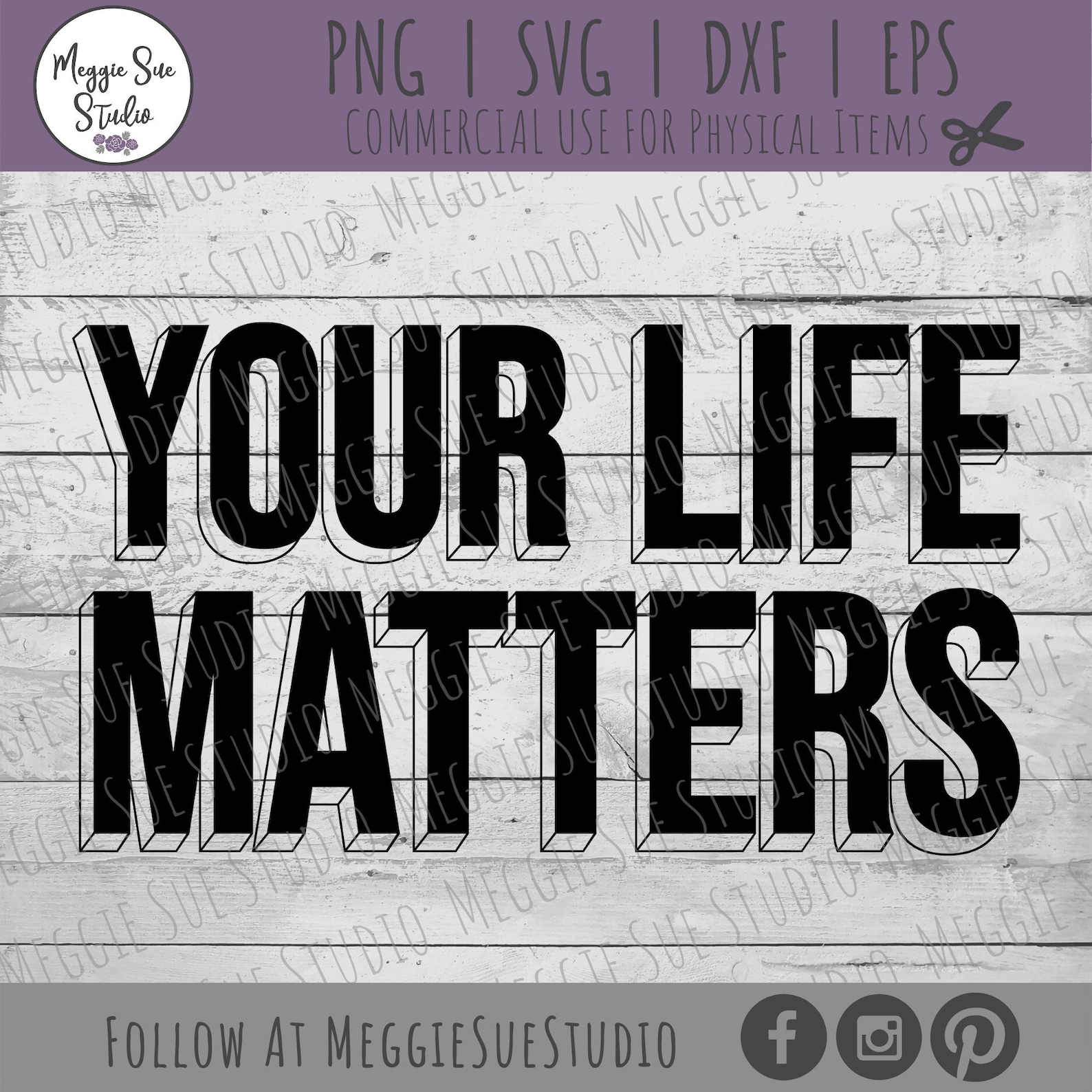 Your Life Matters SVG Your Life Matters Clipart Cut File SVG - Etsy