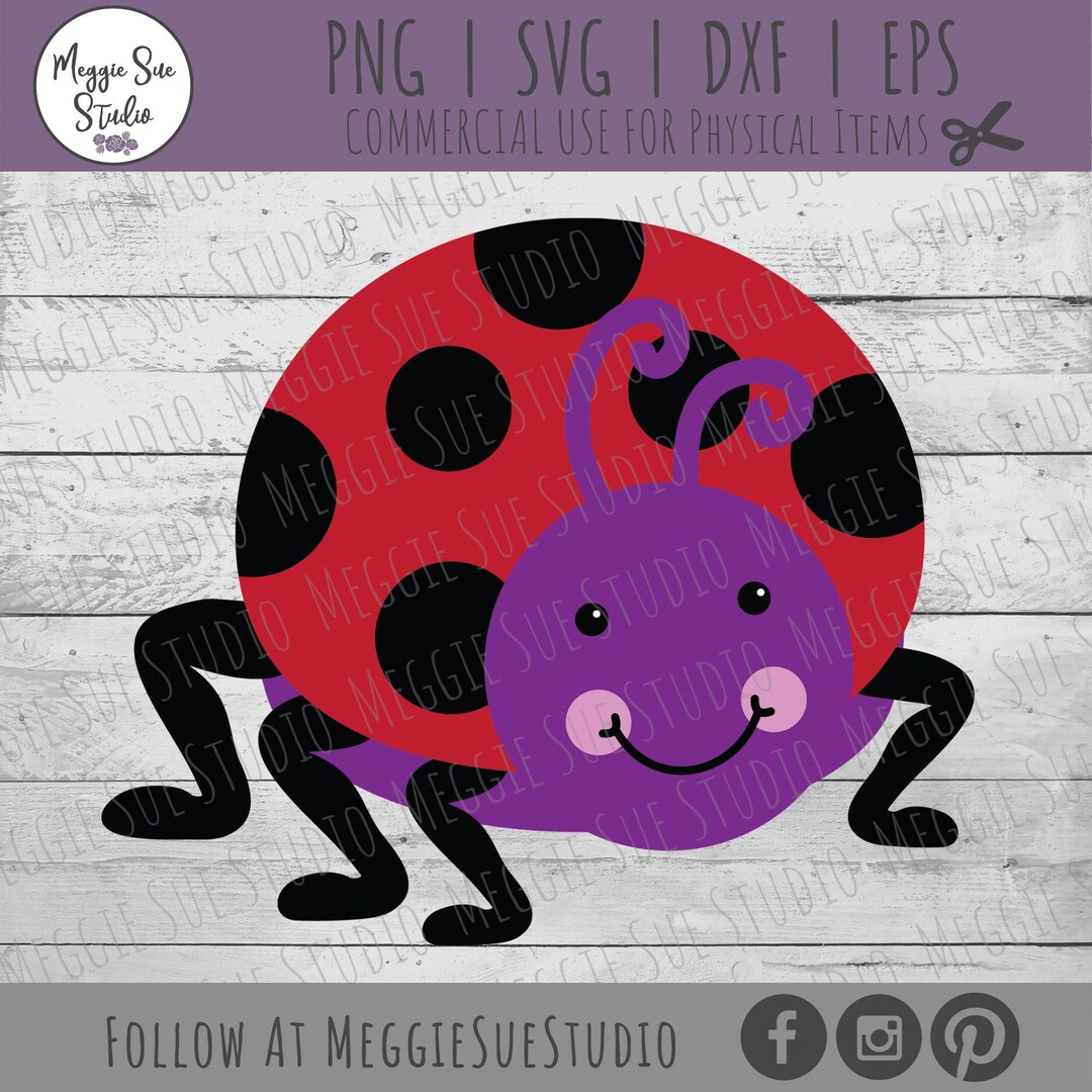 Cartoon Ladybug SVG, Ladybug SVG, Ladybug Cartoon SVG, Cartoon Ladybug ...