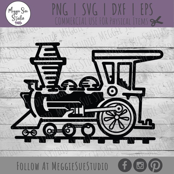 Train Engine SVG Locomotive Engine Graphic SVG Train Engine | Etsy