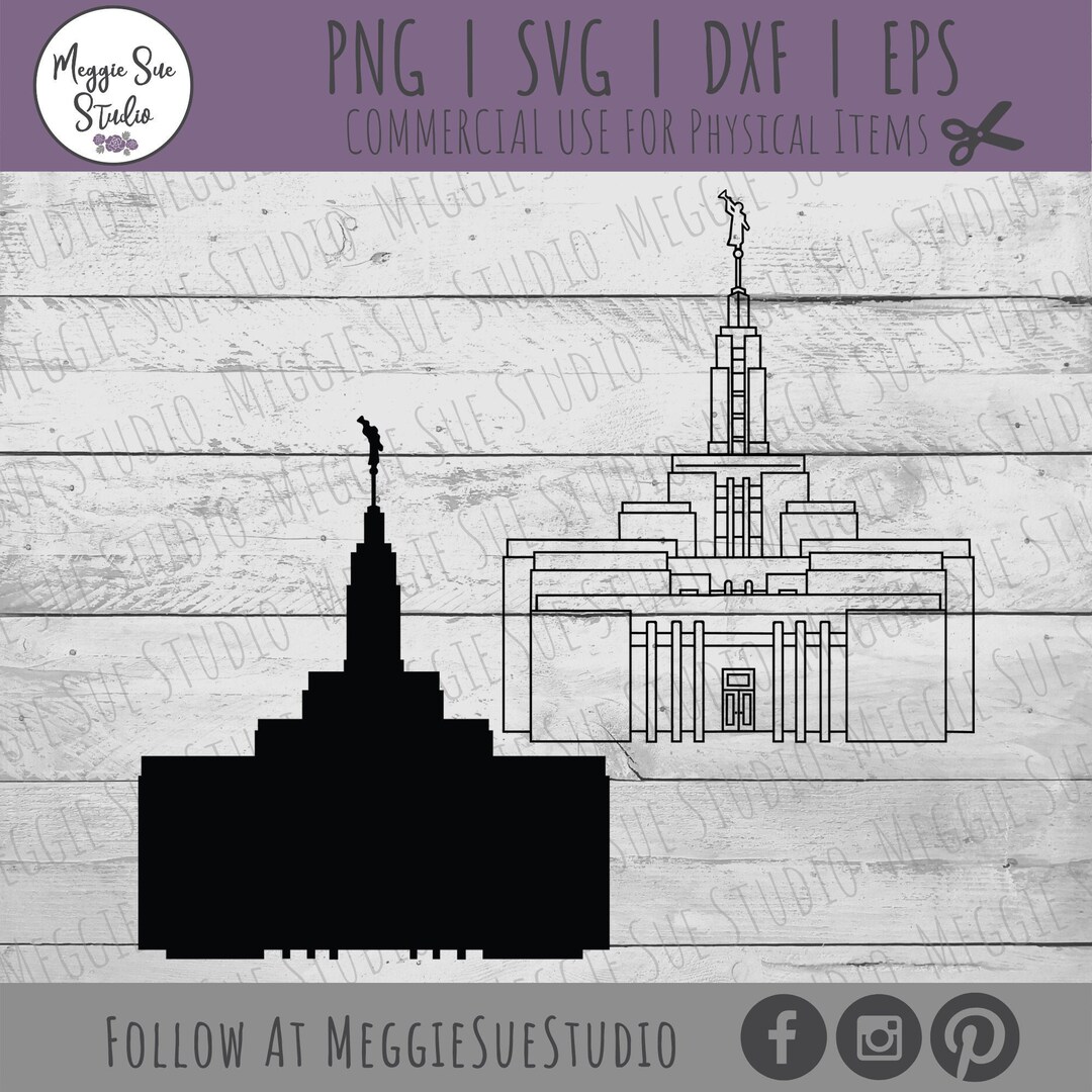 Draper Utah Temple SVG, Draper Utah Latter Day Saint Temple SVG, Draper ...