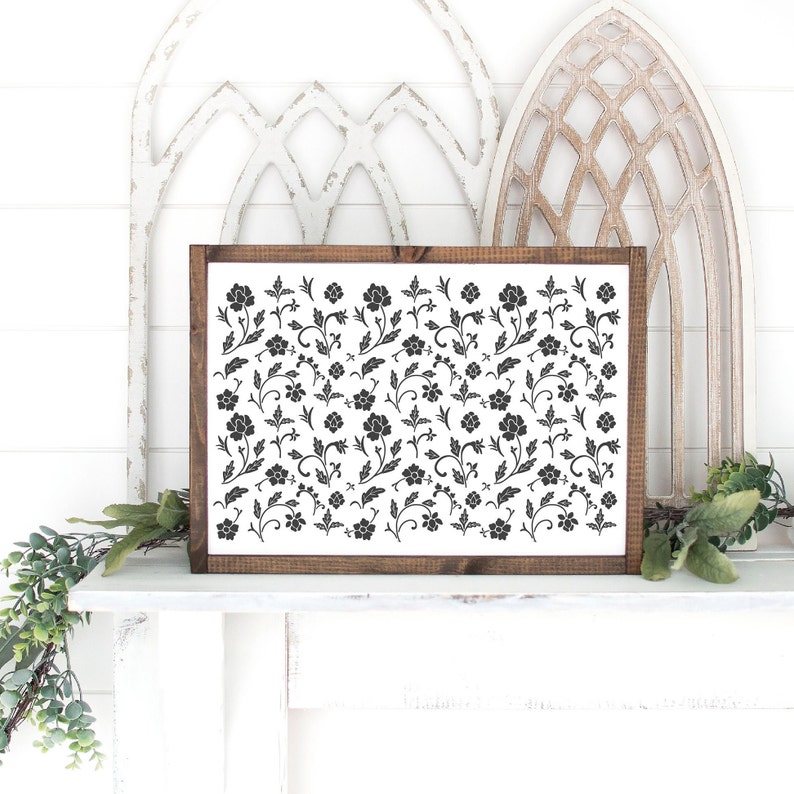 Vintage Floral Pattern PNG Svg Swirly Flower Pattern PNG Svg - Etsy