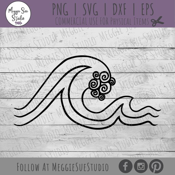 Wave SVG Ocean Wave Graphic SVG Minimal Wave Design SVG | Etsy