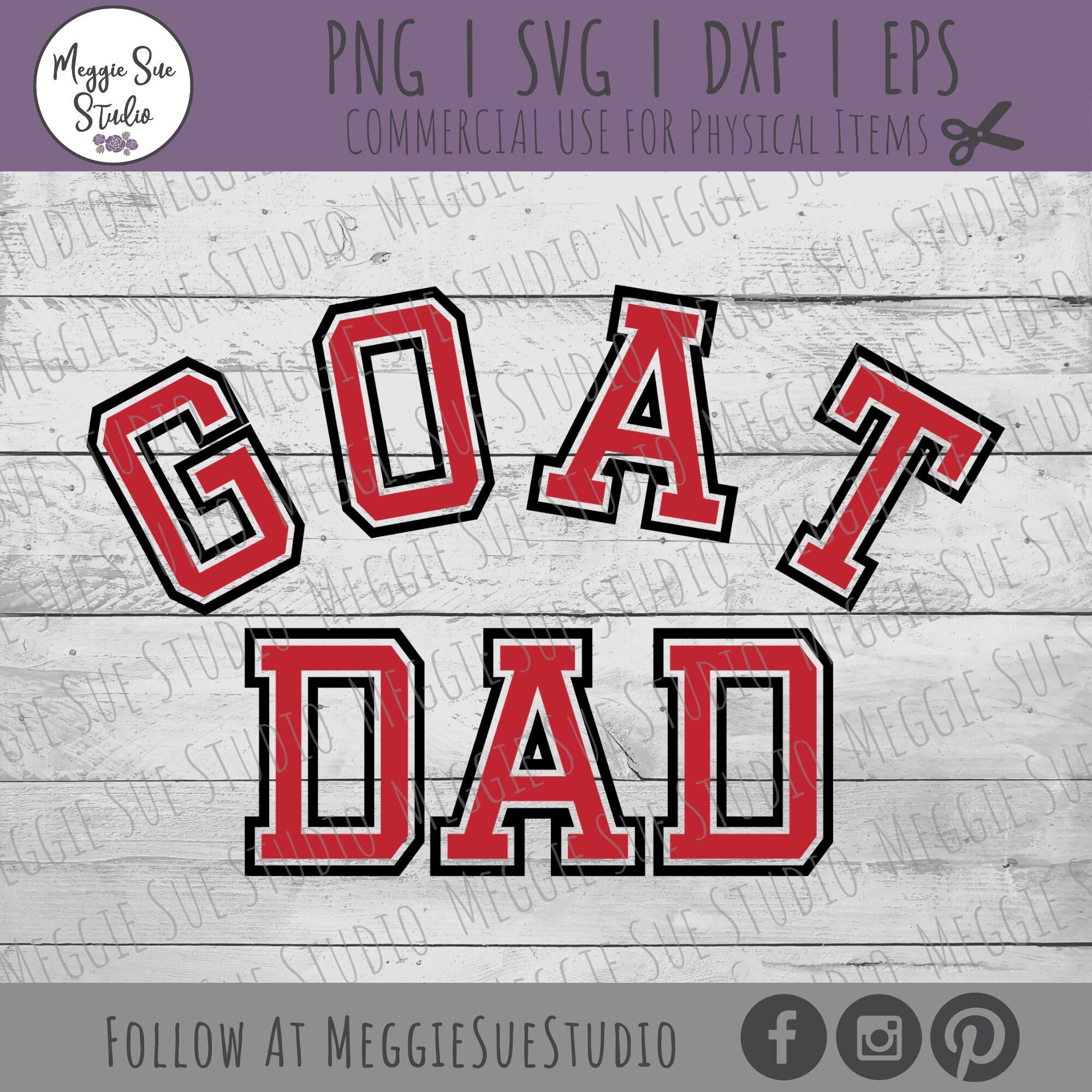 Goat Dad SVG Greatest of All Time Dad SVG Greatest Dad PNG - Etsy