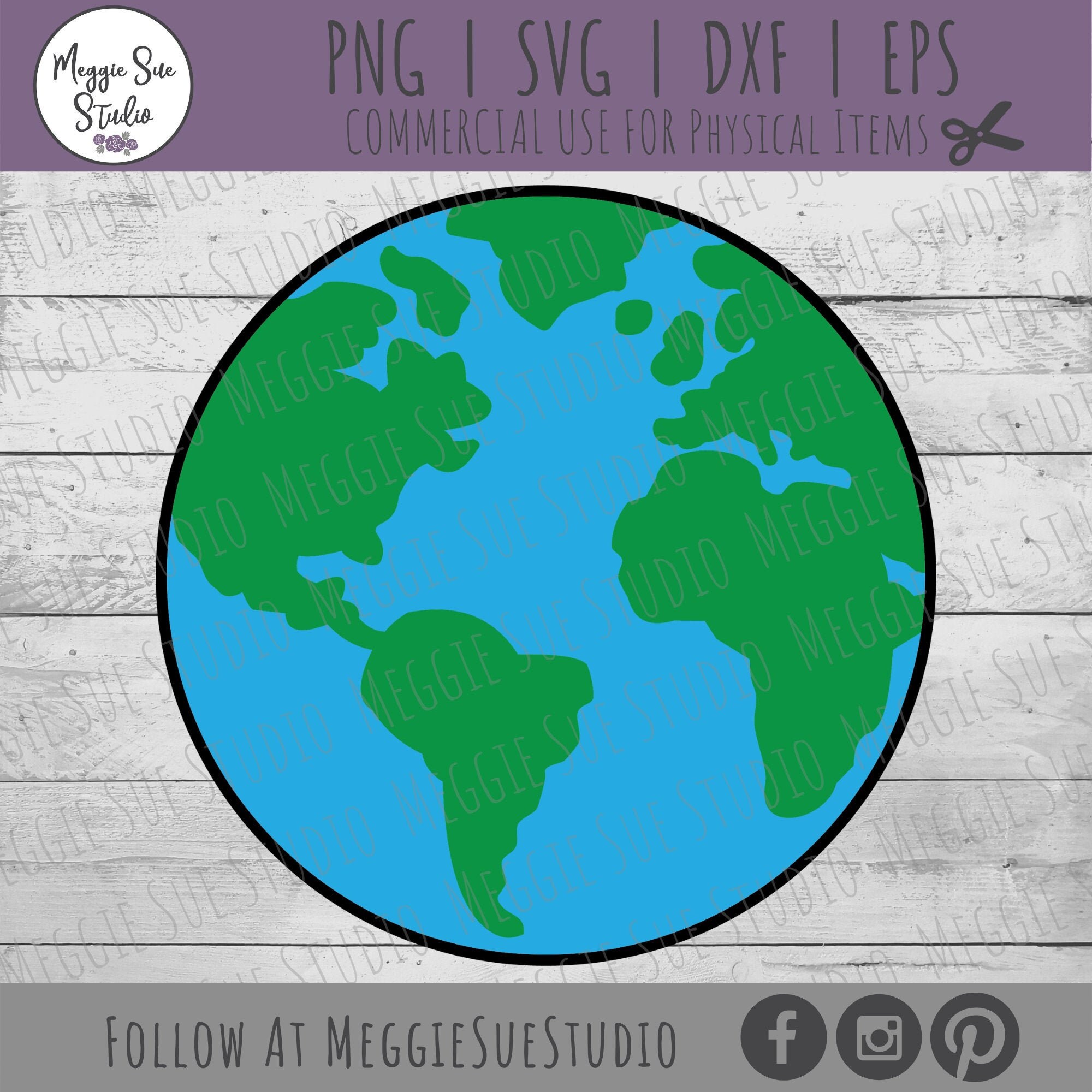 Earth SVG, Earth Cut File, Earth Clip Art, Planet Earth SVG, Cartoon ...