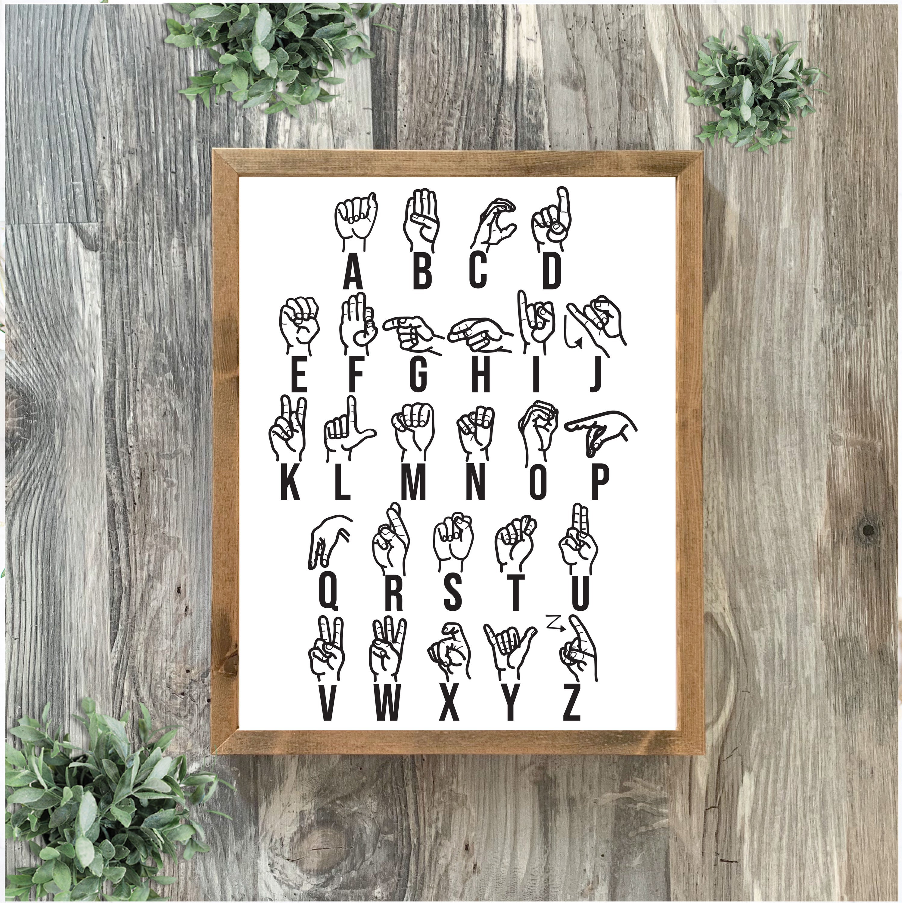 Sign Language Alphabet SVG, American Sign Language Alphabet SVG ...