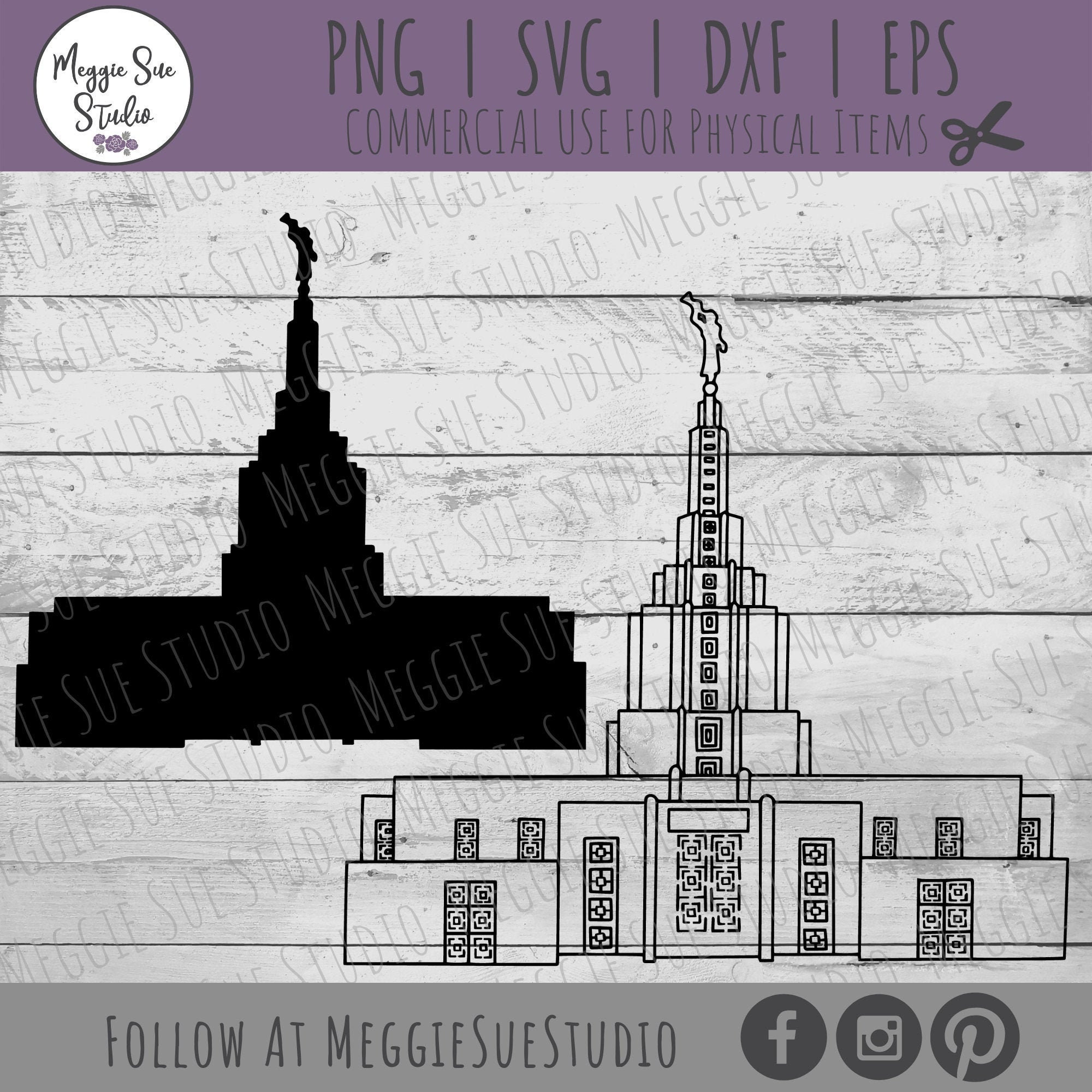Idaho Falls Temple SVG Idaho Falls LDS Temple SVG Idaho - Etsy