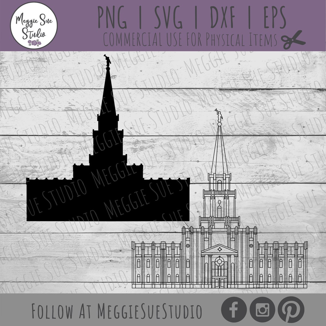 Houston Texas Temple SVG Houston Latter Day Saint Temple SVG | Etsy