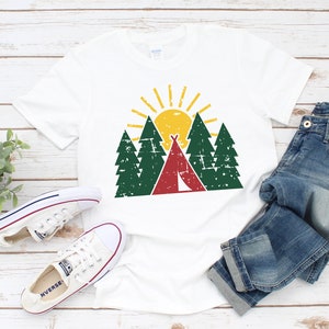 Tent Camping Forest SVG, Vintage Tent Camping Graphic SVG, Tent Camping ...