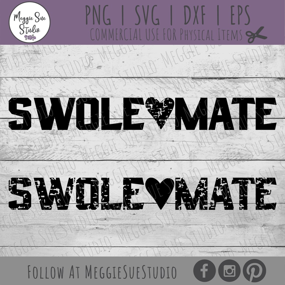 Swolemate SVG, Swolemate Grunge SVG, Weightlifting Soul Mate SVG, Gym ...