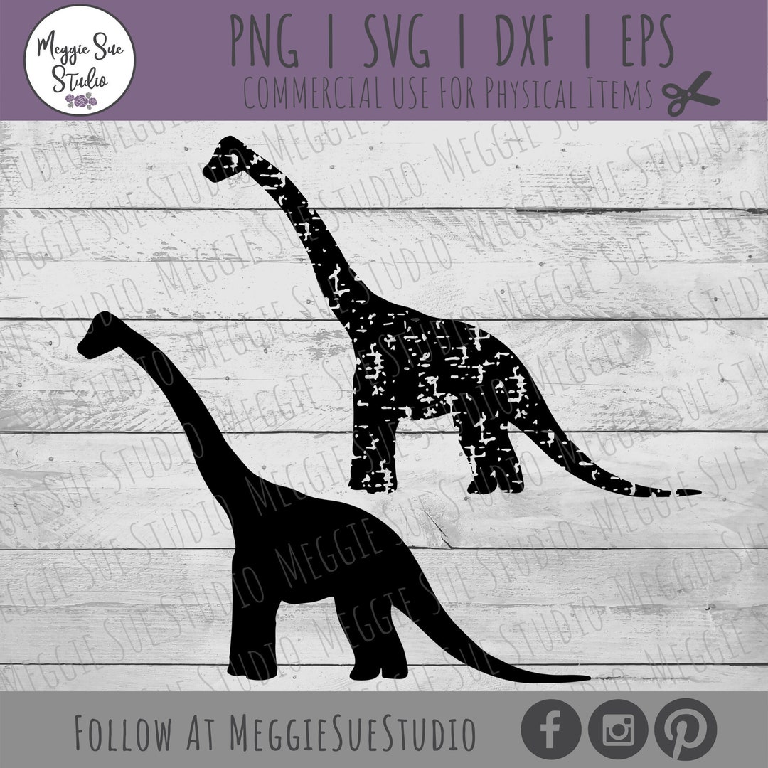Brachiosaurus SVG, Brachiosaurus Silhouette SVG, Brachiosaurus Grunge ...