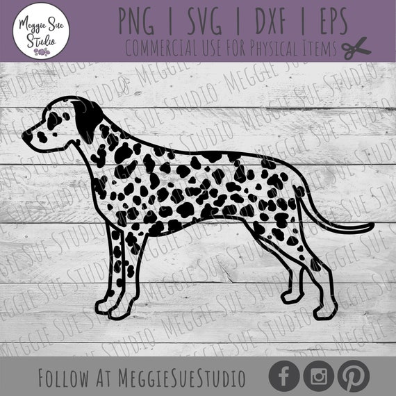 Dalmatian SVG Spotted Dalmatian SVG Dalmatian Dog SVG | Etsy