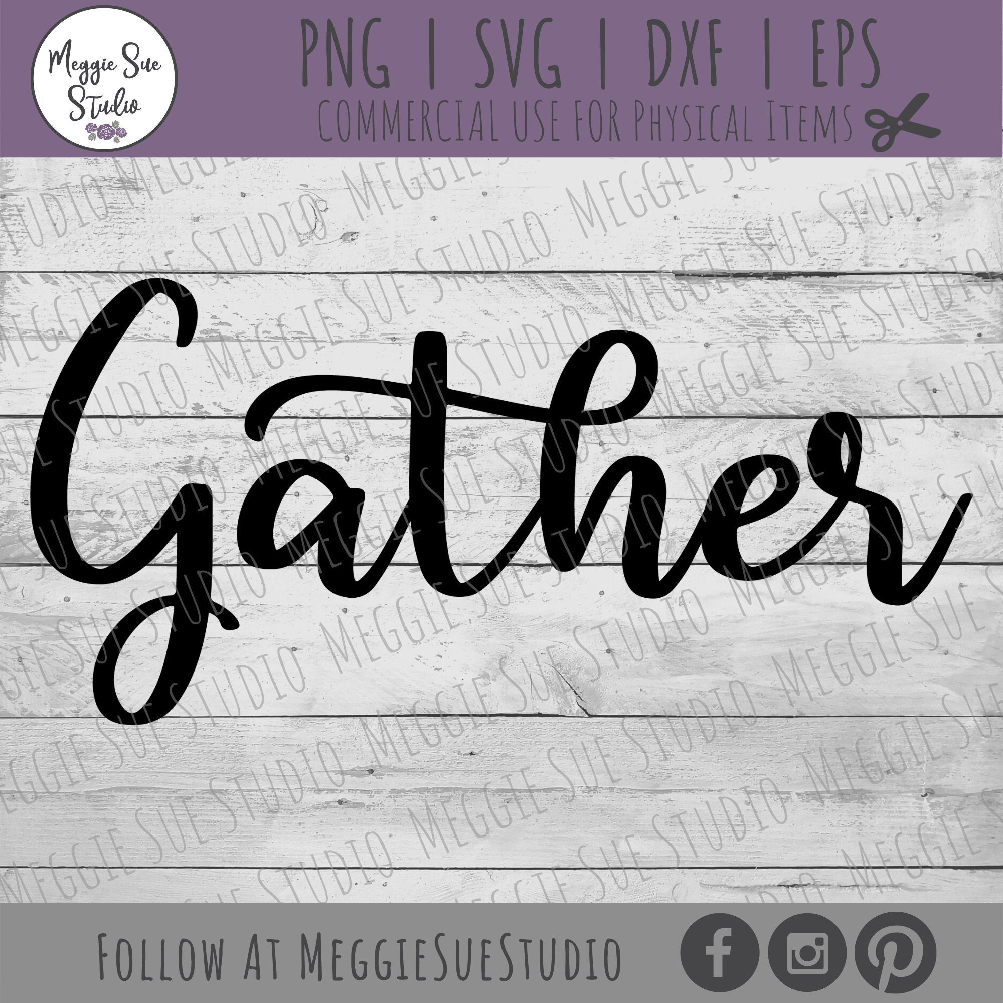 Gather SVG Gather Cut File Gather Lettering SVG Gather Hand | Etsy