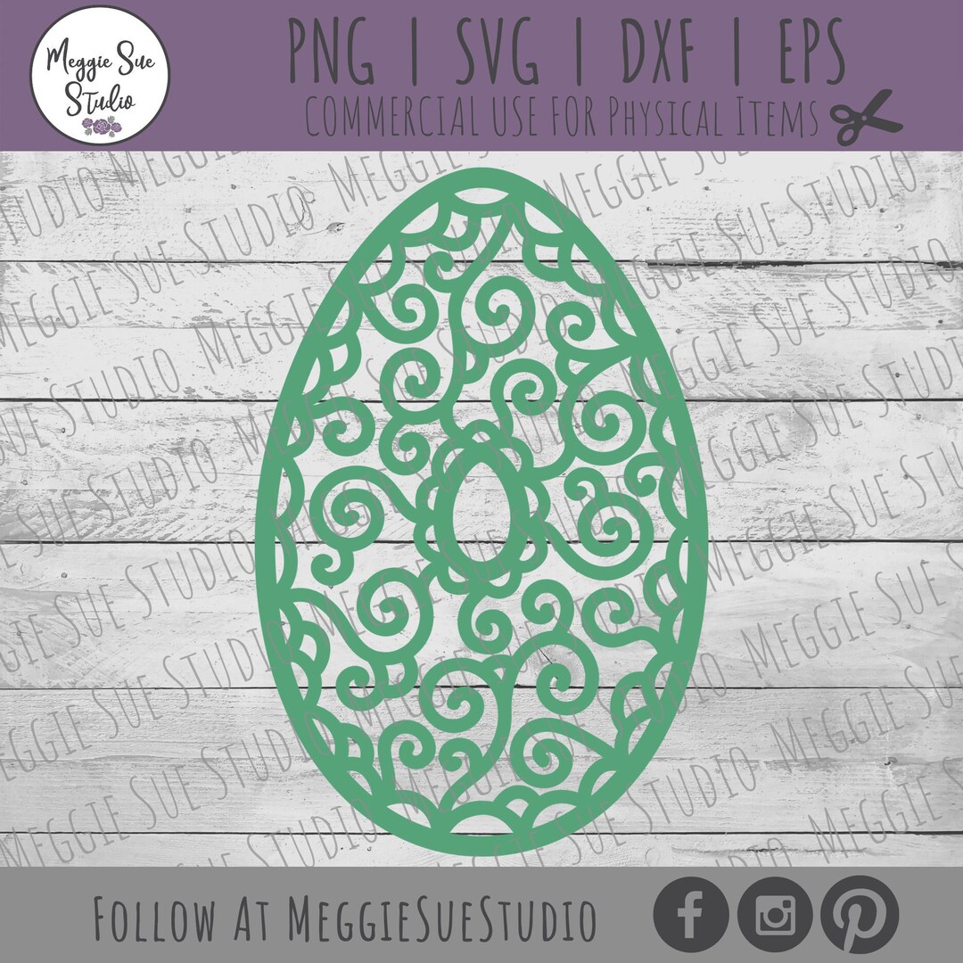 Spitze Osterei SVG, Vintage Osterei SVG, Osterei Clipart SVG, Spitze ...