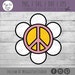 Groovy Smiley Daisy Peace Bundle SVG, Smiley Face Hippy SVG, Groovy ...