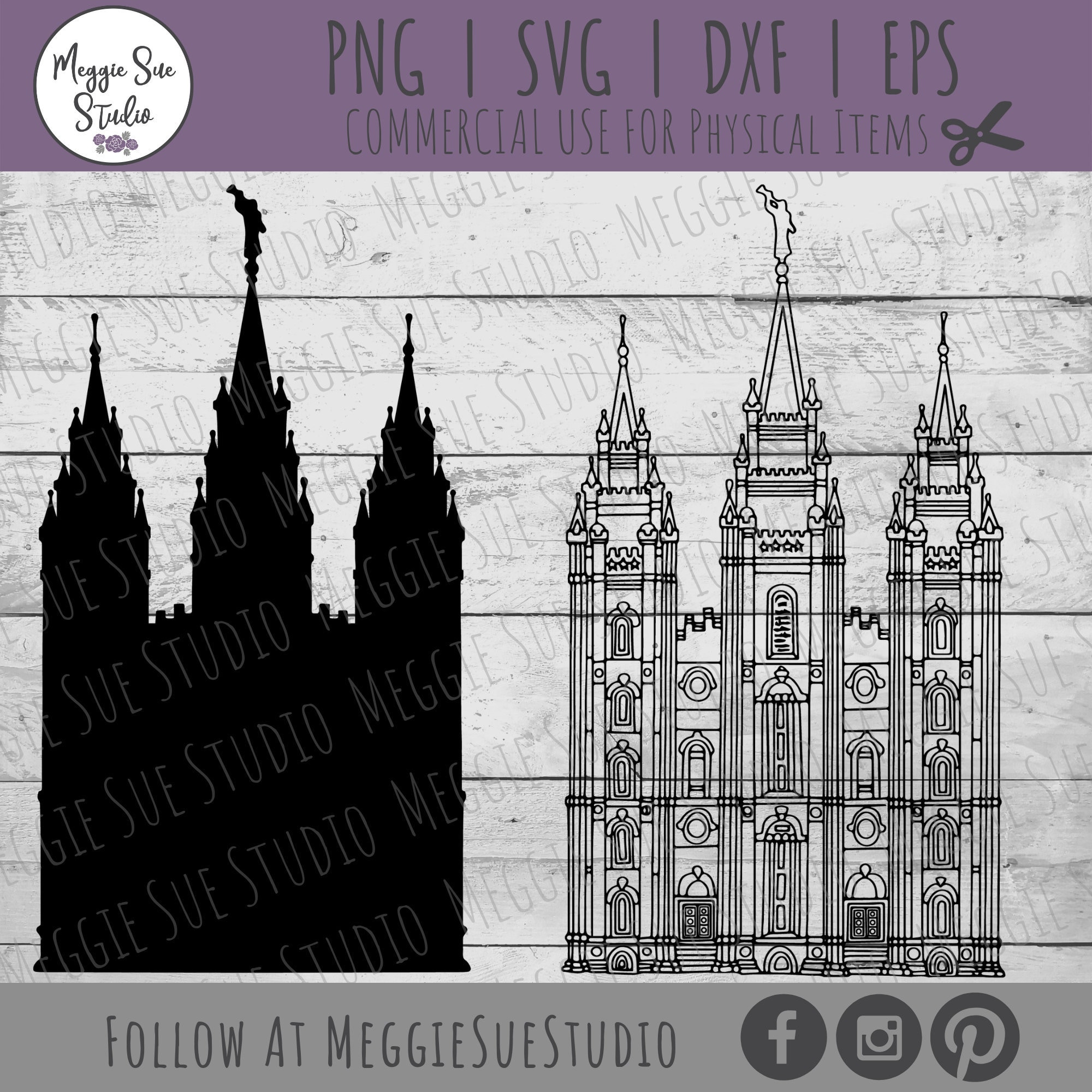 Salt Lake City LDS Temple SVG Salt Lake City Temple SVG Cut - Etsy ...