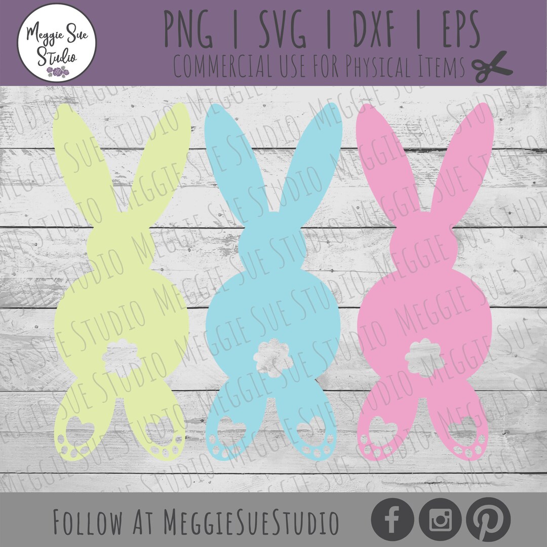 Bunny Tails SVG, Bunny Rabbit Tails SVG, Easter Spring Bunny SVG, Bunny ...