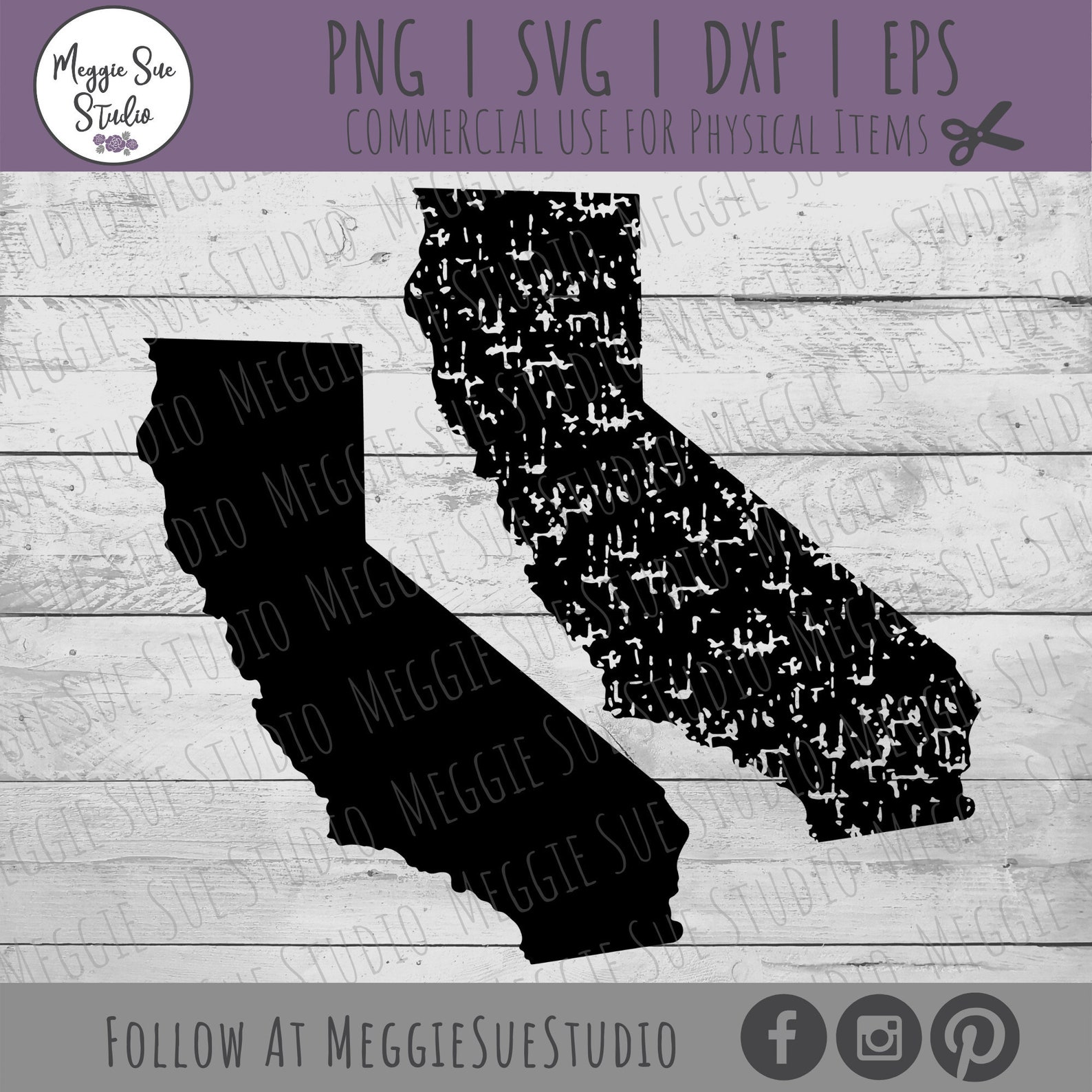 California SVG California Silhouette SVG California Grunge | Etsy