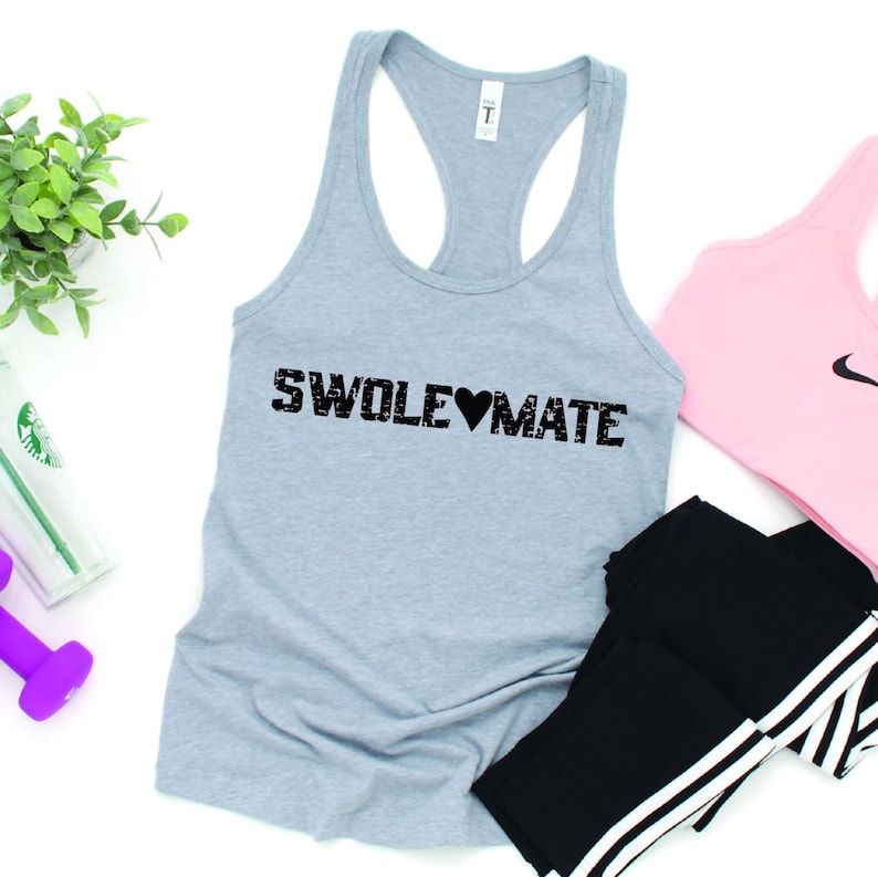 Swolemate SVG, Swolemate Grunge SVG, Weightlifting Soul Mate SVG, Gym ...