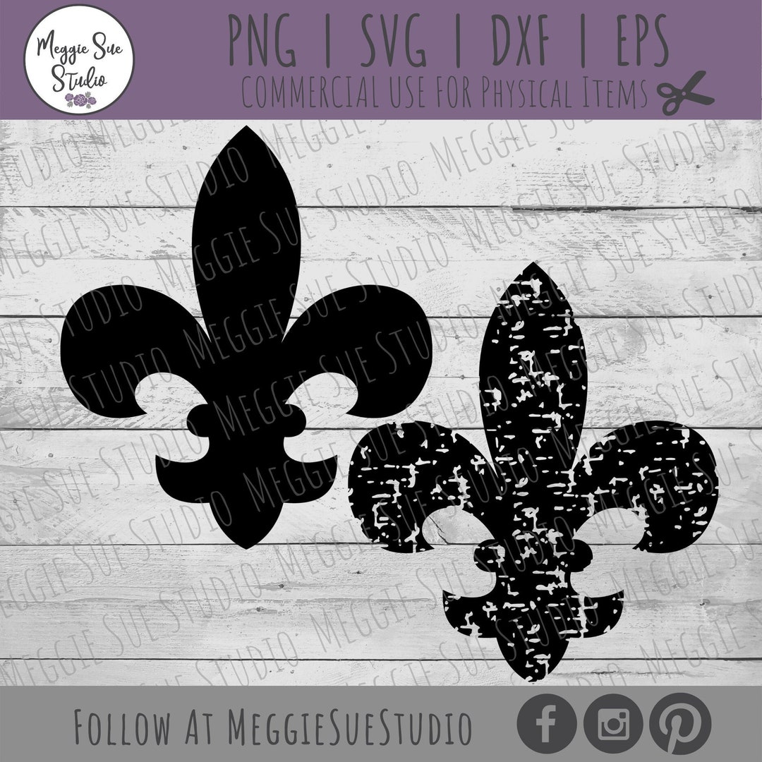 Fleur De Lis SVG, Vintage Fleur De Lis Cut File SVG, Fleur De Lis ...