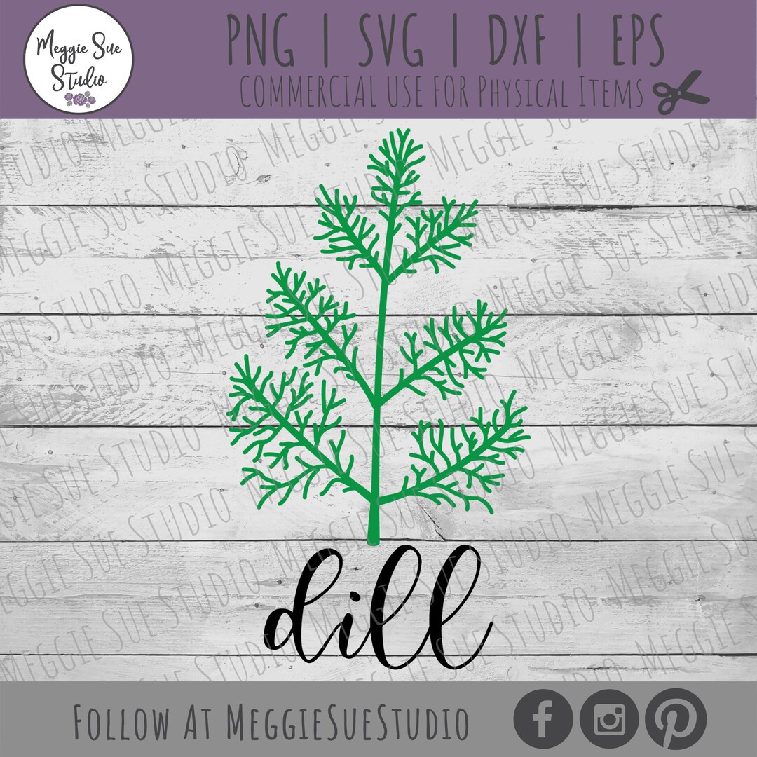 Dill SVG, Dill Weed SVG, Herb Dill SVG, Vintage Herb Dill Weed Svg ...