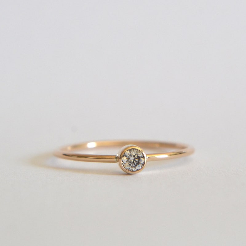Cubic Zirconia Engagement Ring - Etsy