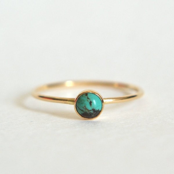 Turquoise Gold Ring - Etsy
