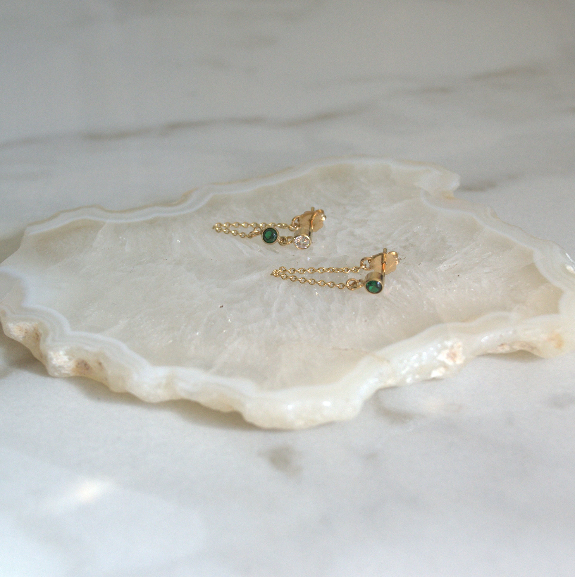 Mismatch Earrings Stud Earrings Chain Earrings Chain Dangle - Etsy