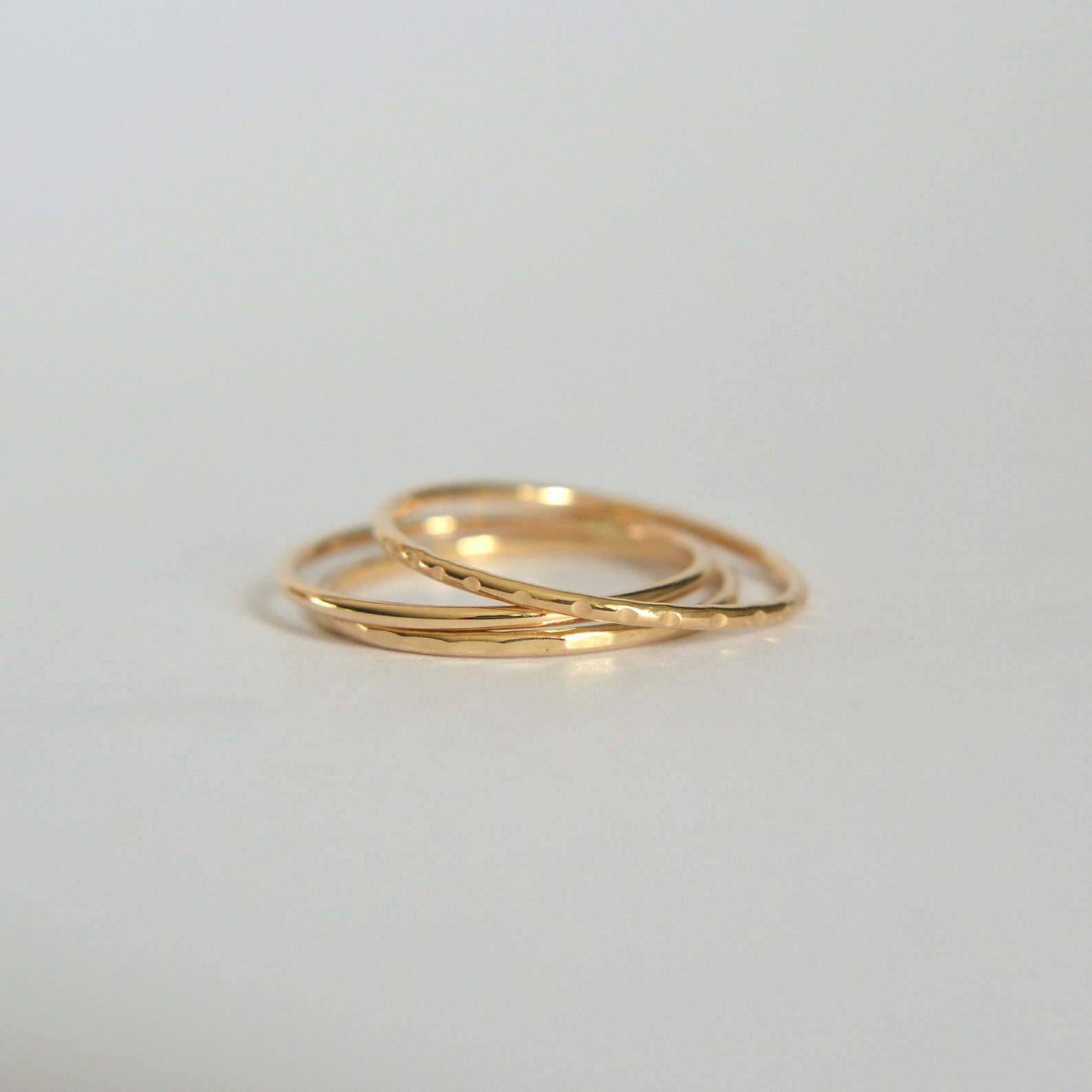 Gold Stacking Ring Gold Stacking Bands Gold Stackable Rings - Etsy