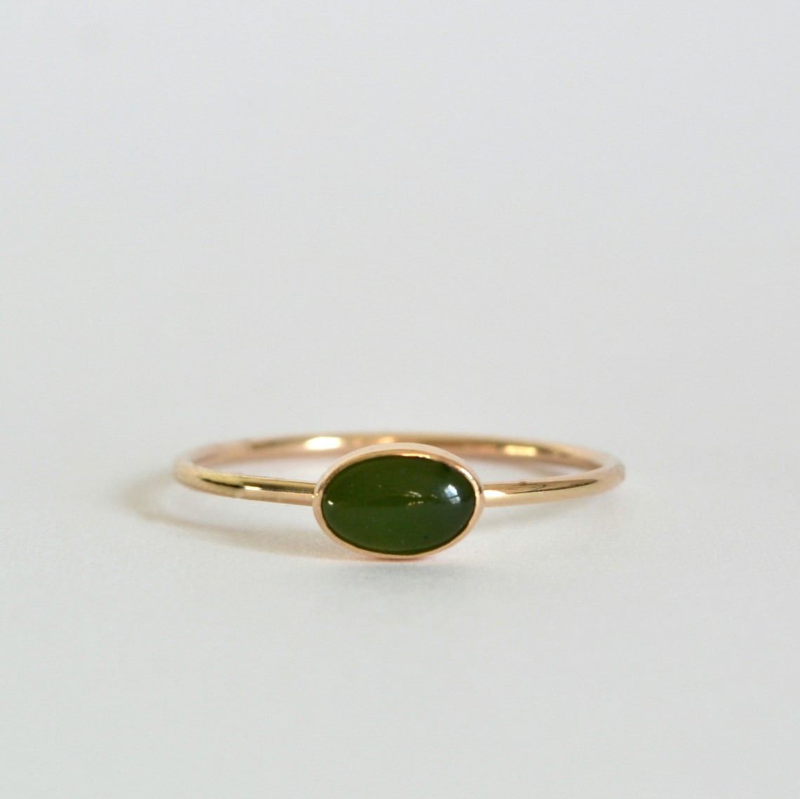 Jade Ring Oval Jade Ring Gold Jade Ring Jade Ring Oval | Etsy