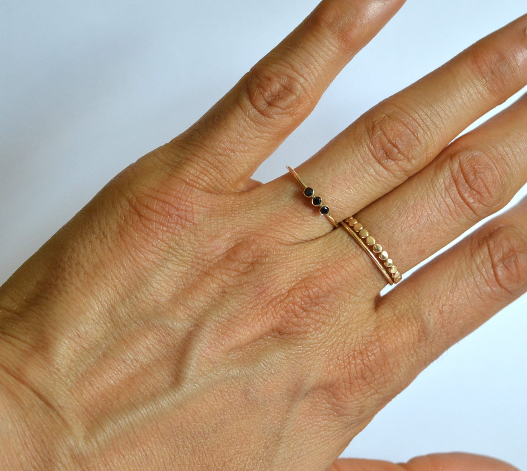 Gold Bead Ring Gold Beaded Ring Bead Ring Gold Bead Ring | Etsy