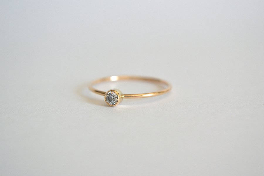 14k Gold Engagement Ring 14k Gold Diamond Ring 14k Rose Gold | Etsy