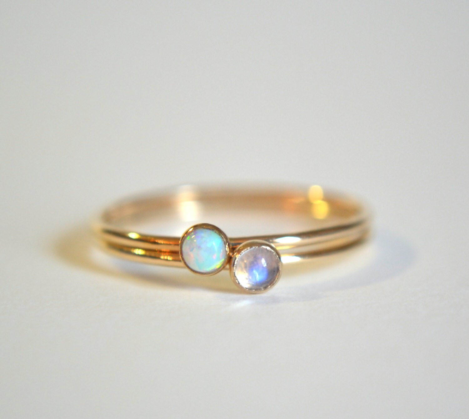 Gold Moonstone Ring Moonstone Ring Gold Opal Ring Opal - Etsy