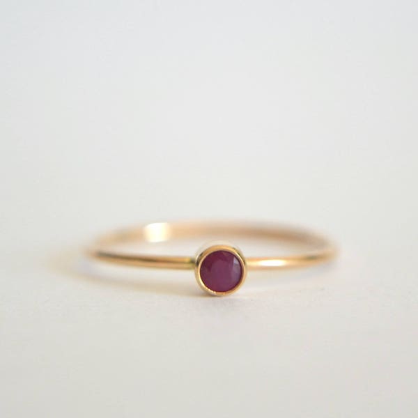 Gold Ruby Ring - Etsy