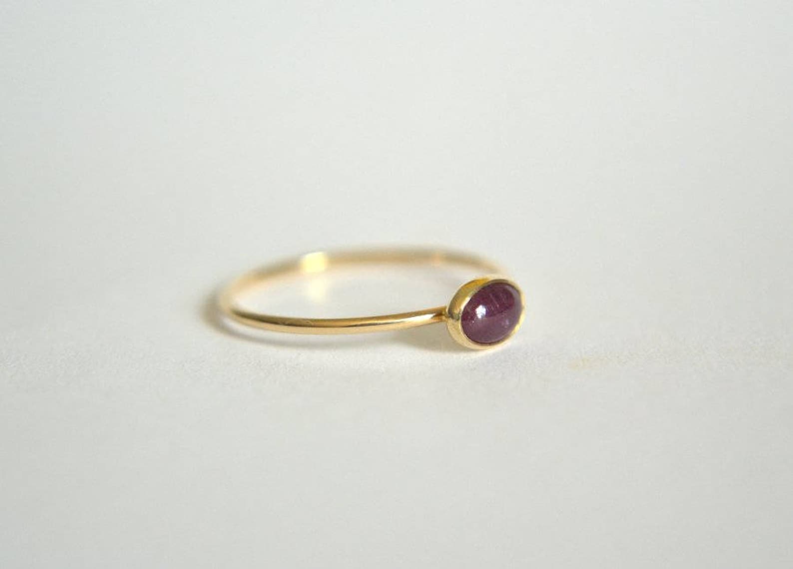 14k Solid Gold Oval Ruby Ring 14k Gold Ruby Oval Ring Ruby | Etsy