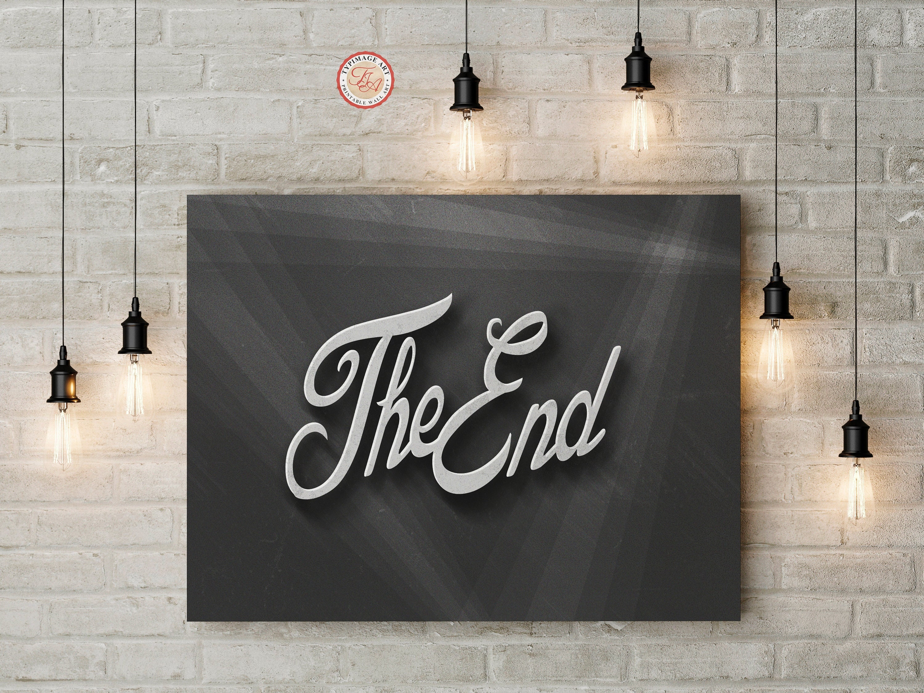 The End Movie Title Cinema Decor Home Theater Decor Film - Etsy Australia